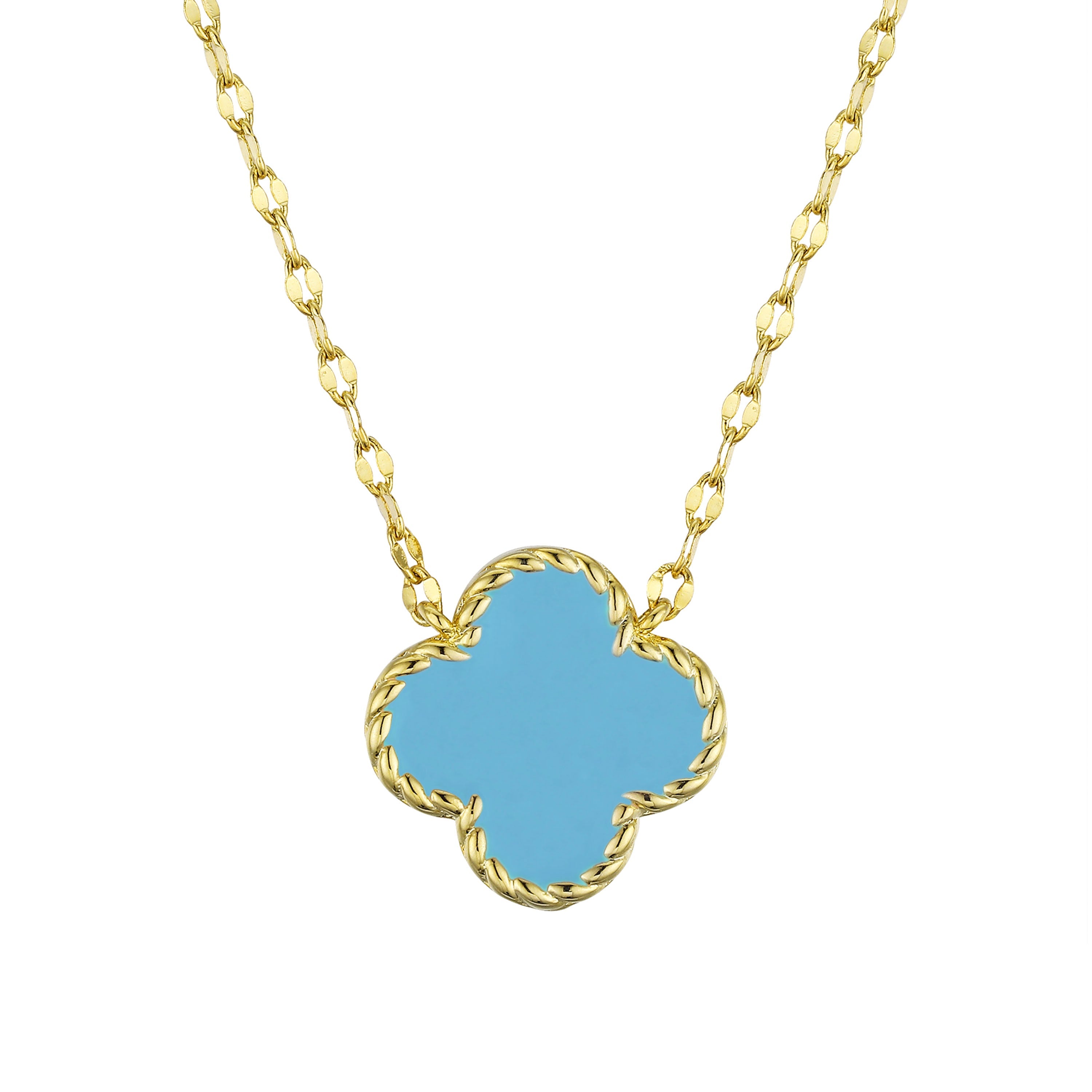 Real Four Leaf Clover Necklace